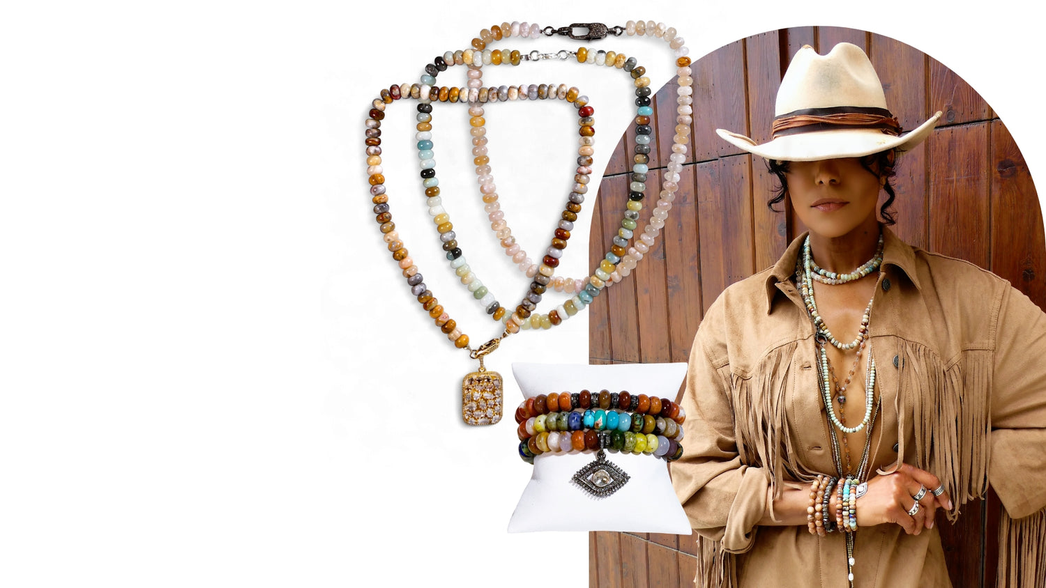 Unique Urban Rocks Jewelry artfully hand strung with creative passion.